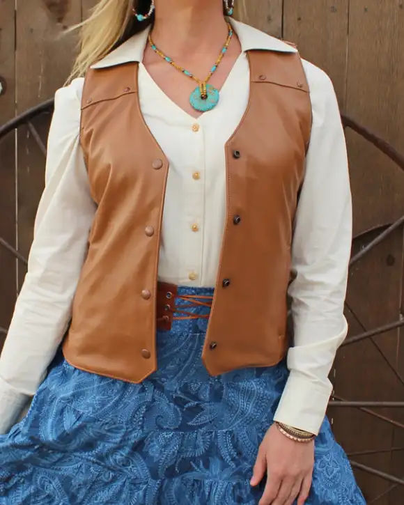 Robin Cowboy Leather Vest For Sale - Vanquishe Jacket