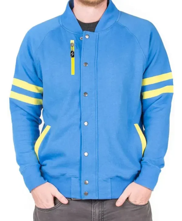 Fallout 4 Vault Blue Varsity Jacket