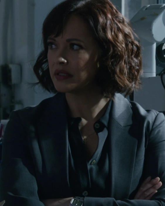 Shop Maria Baez Blue Bloods S14 Grey Blazer - Vanquishe