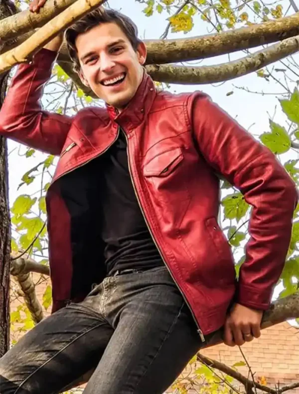 Shop Matpat Red Leather Jacket For Sale - Vanquishe