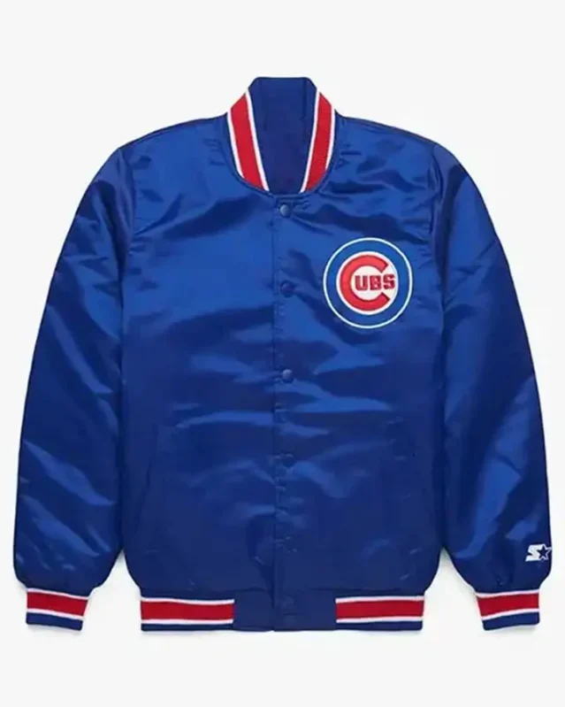 Shop Chicago Cubs Starter Varsity Blue Jacket For Sale - Vanquishe