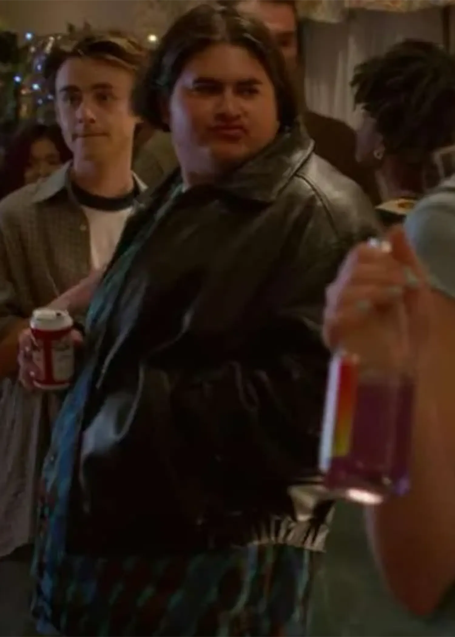 Shop Danny Y2K Black Leather Jacket - Vanquishe