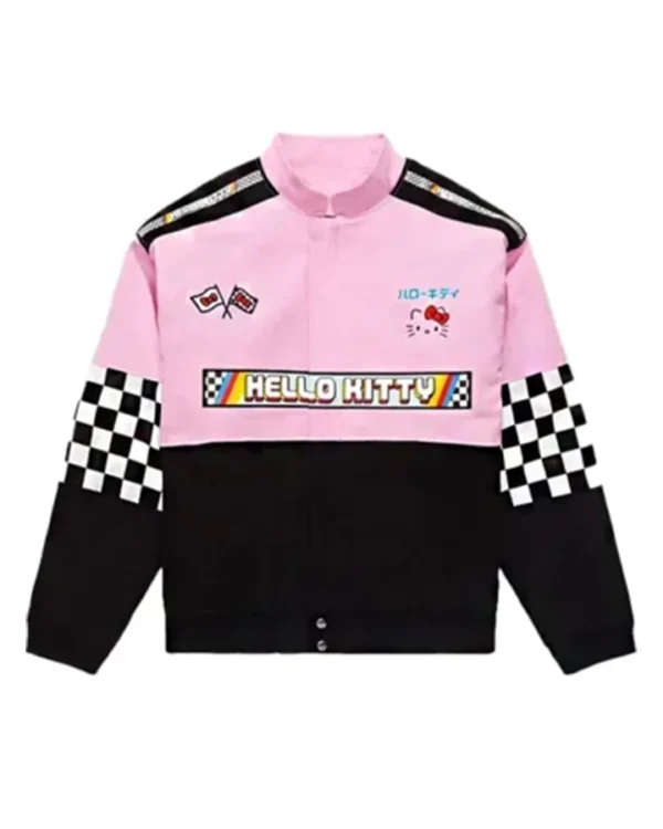 Shop Hello Kitty Pink Racing Jacket For Sale - Vanquishe