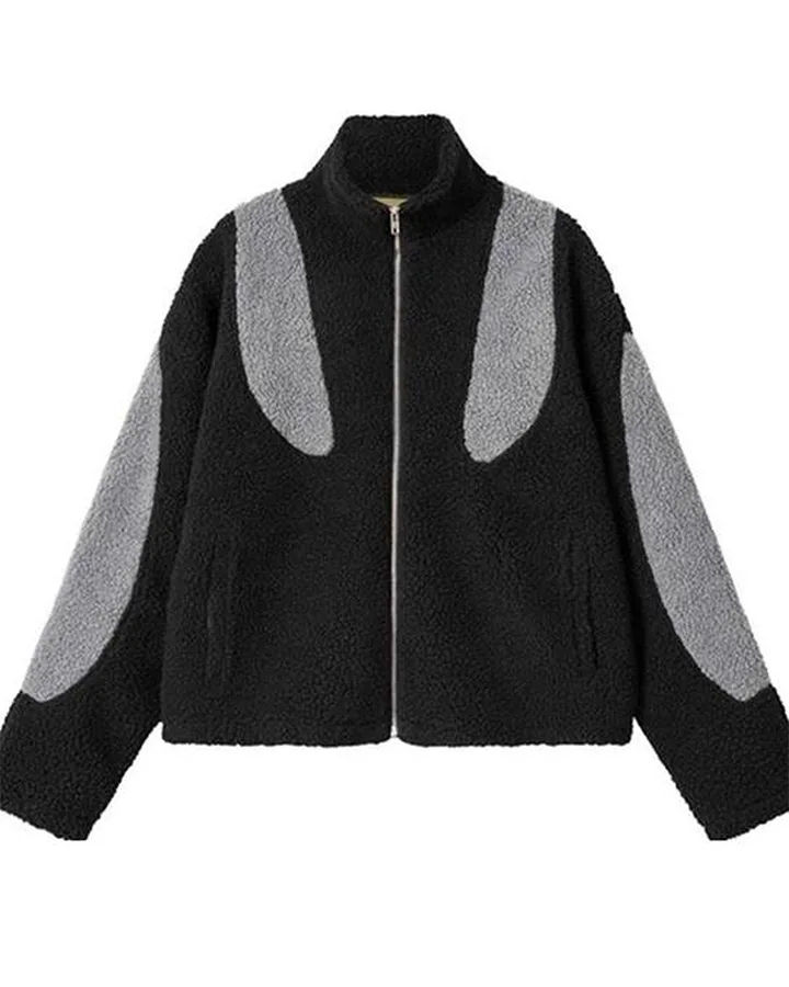 Shop Systemic Fleece Black Jacket For Sale - Vanquishe