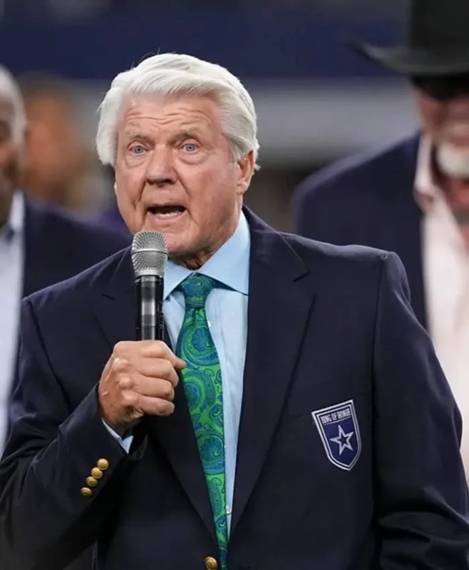 Jimmy Johnson Dallas Cowboys Ring Of Honor Blue Blazer - Vanquishe