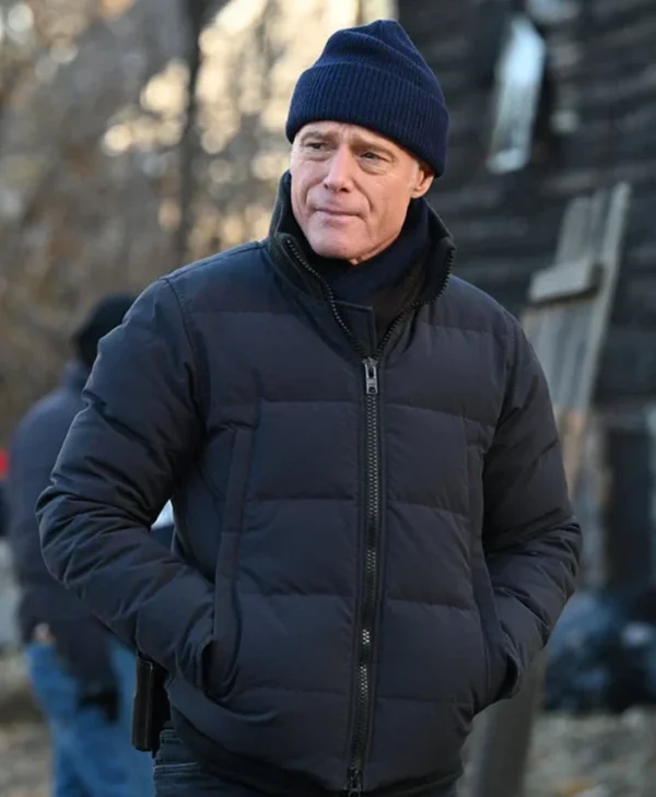 Chicago PD S12 Jason Beghe Black Puffer Jacket