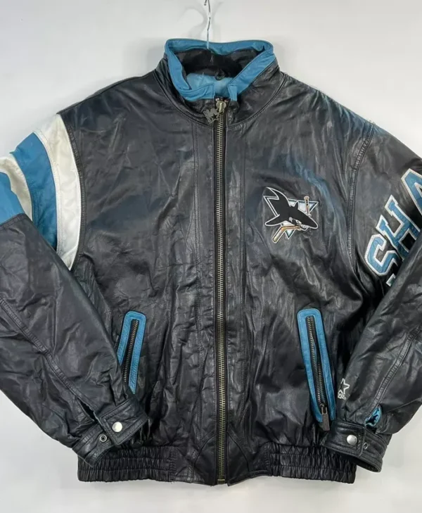 Sharks Starter Leather Vintage Jacket - Vanquishe