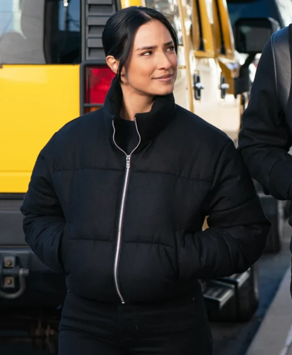 FBI S07 Emily Alabi Black Puffer Jacket