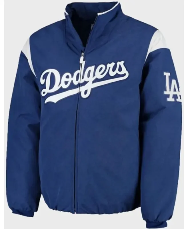 Shop Los Angeles Dodgers blue Polyester jacket For Men WJ