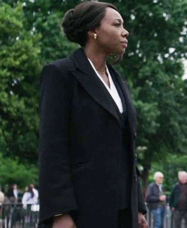 The Night Agent S02 Amanda Warren Black Coat