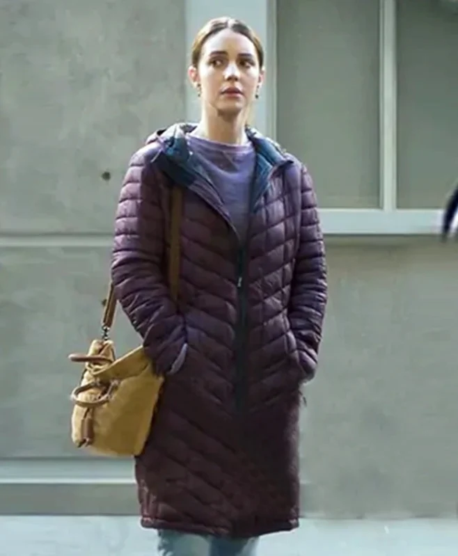 Greys Anatomy S21 Adelaide Kane Hooded Coat