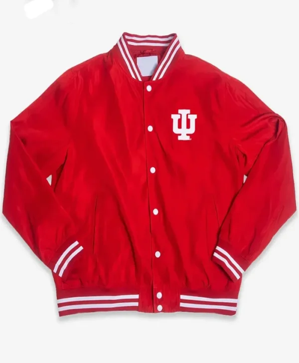 Indiana University Bloomington Red Satin Jacket