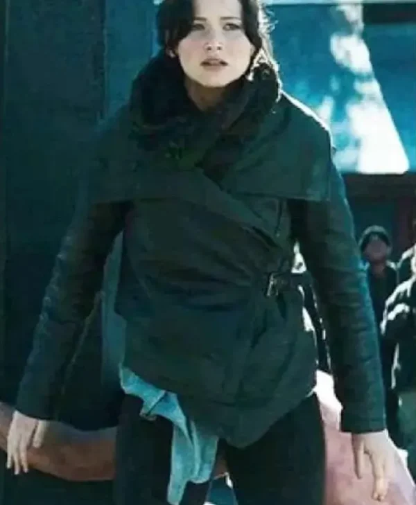 The Hunger Games Catching Fire Black Leather Jacket
