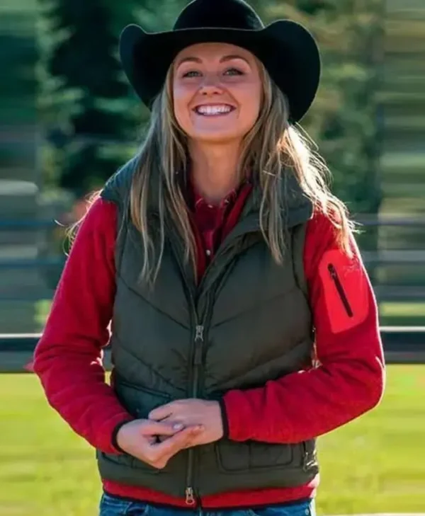 Amy Fleming Heartland Green Vest – TV Inspired