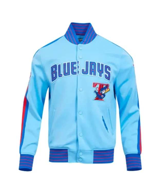 Shop Toronto Blue Jackets Logo Game Day Uni Blue Jacket on Sale - Vanquishe