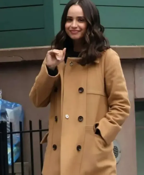 Sofia Carson The Life List 2025 Brown Coat for Womens