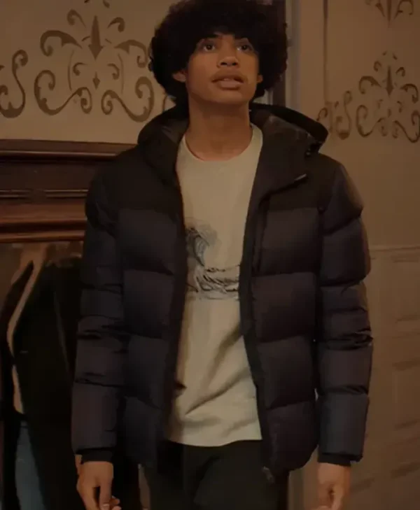 Lupin Etan Simon Raoul Black Puffer Jacket 2021 | Vanquiashe