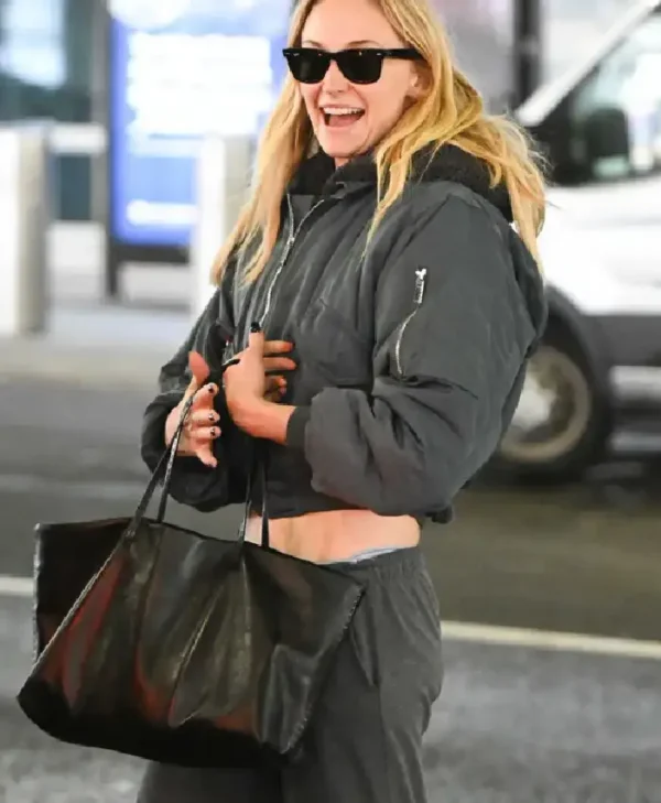 Sophie Turner NYC Leather Jacket - On Sale