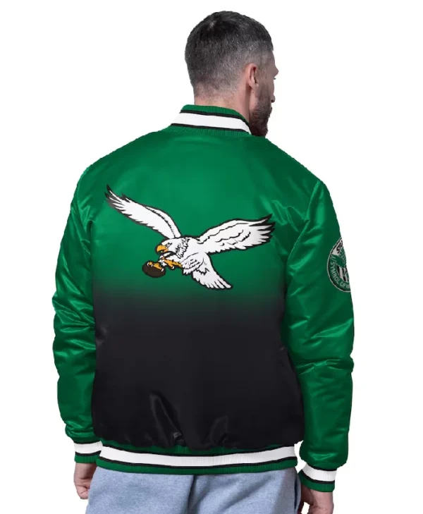 Starter Philadelphia Eagles Retro Pass Rush Varsity Jacket - Sale