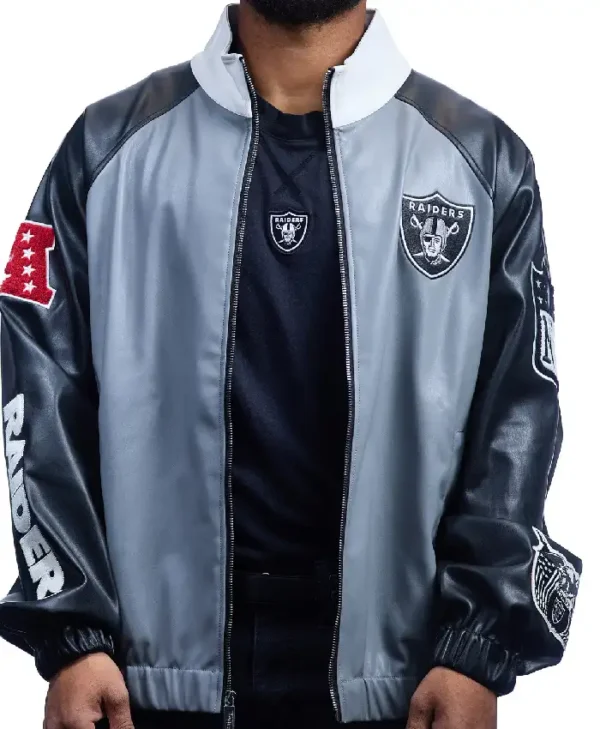 Jeff Hamilton Raiders Vegan Leather Jacket - On Sale For Men